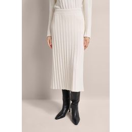 Jerseyrock Bugatti, Damen, Gr. XXL, beige (ecru), 40% Wolle, 30% Viskose, 20% Polyamid, 10% Kaschmir, R&ouml;cke, aus einer Kaschmir-Wollqualit&auml;t