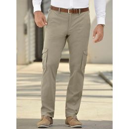 2-in-1-Hose Marco Donati, Herren, Gr. 52, Normalgrößen, grau (stein), 97% Baumwolle, 3% Elasthan, 98% Baumwolle, 2% Elasthan, unifarben, lang, Hosen