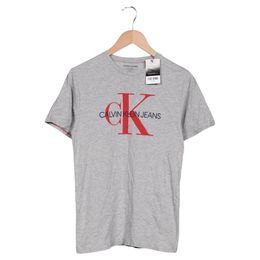 Calvin Klein Jeans T-Shirt Damen Gr&ouml;&szlig;e L Second Hand grau