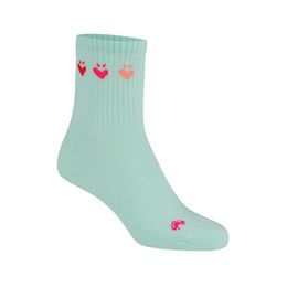 LIEBLINGSST&Uuml;CK Langsocken LIEBLINGSST&Uuml;CK "Lovely Socks "HannahL " aus Baumwollmix", Damen, Gr. 39-42, 507, mint, Baumwolle, Elasthan, Polyamid, normal, Socken, mit Baumwoll-Anteil