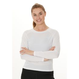 Langarmshirt Endurance "Yamy", Damen, Gr. 40, wei&szlig;, 100% Polyester, unifarben, normal, Rundhals, Shirts Langarmshirt, mit angenehmer Cool Tech-Funktion