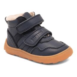 Barfu&szlig;schuh bisgaard "barefoot becky lamb", M&auml;dchen, Gr. 25, blau (navy), Leder, Schuhe Barfu&szlig;schuh, Winterboots mit Lammfell, Gr&ouml;&szlig;enschablone zum Download
