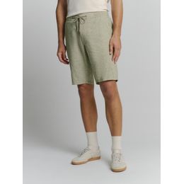 Chinohose NO EXCESS "NO EXCESS Leinen Shorts", Herren, Gr. L, grün (dunkelgruen), 55% Leinen, 45% Baumwolle, Hosen Chinohose