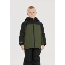 Skijacke ZIGZAG "Murdoch", Jungen, Gr. 116, dunkelgr&uuml;n, 100% Polyester, unifarben, normal, ohne Ausschnitt, Jacken Skijacke, mit getapten N&auml;hten und 10.000 mm Wassers&auml;ule
