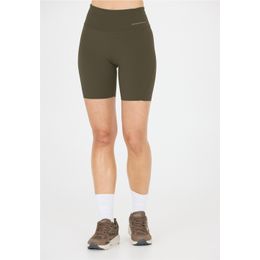 Lauftights Endurance "Ranviegh", Damen, Gr. 36, EURO-Größen, grün (dunkelgrün), 77% Polyamid, 23% Elasthan, unifarben, Hosen, aus schnell trocknendem Material