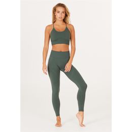 ENDURANCE ATHLECIA Funktionstights ATHLECIA "NAGAR", Damen, Gr. S/M, EURO-Gr&ouml;&szlig;en, gr&uuml;n (forest), 83% Nylon, 16% Elasthan, 1% Polyester, unifarben, lang, Hosen, mit angesagtem High-Waist-Bund