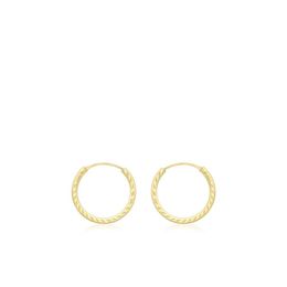 Lucardi Earrings 'Klassisch' female Gold size 11