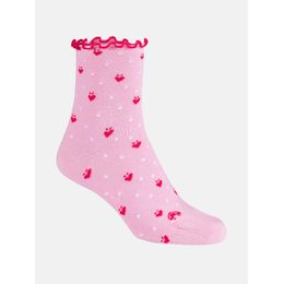LIEBLINGSST&Uuml;CK Langsocken LIEBLINGSST&Uuml;CK "Lovely Socks "DorothyEP" aus Baumwollmix", Damen, Gr. 35-38, 315, rose, Baumwolle, Elasthan, Polyamid, normal, Socken, mit Baumwoll-Anteil