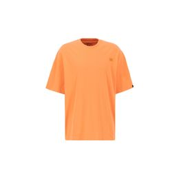 T-Shirt Alpha Industries "Alpha Essentials RL T-Shirt", Damen, Gr. L, orange (tangerine), Obermaterial: 100% Baumwolle, Shirts T-Shirt
