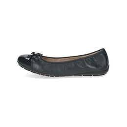 Caprice Leder-Ballerinas in Dunkelblau - 39% | Gr&ouml;&szlig;e 40 | Damen-ballerinas