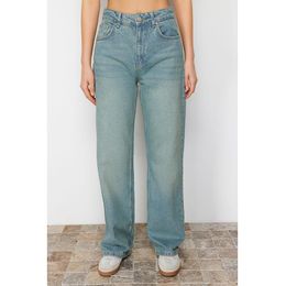 Trendyol Jeans - Mom fit - in Hellblau - 63% | Größe 36 | Damenjeans