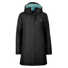 Westfjord 3in1-Parka "Skogafoss" in Schwarz/ T&uuml;rkis - 48% | Gr&ouml;&szlig;e XL | Damenjacken