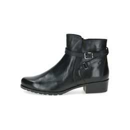 Caprice Leder-Ankle-Boots in Schwarz - 42% | Gr&ouml;&szlig;e 38 | Stiefeletten
