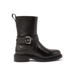 Lazamani Leder-Boots in Schwarz - 50% | Größe 37 | Damen-stiefel