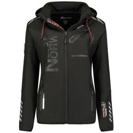 Geographical Norway Softshelljacke "Reine" in Schwarz - 66% | Gr&ouml;&szlig;e M | Damen-outdoorjacken