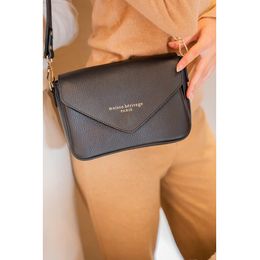 maison h&eacute;ritage PARIS Leder-Umh&auml;ngetasche "Mariam" in Schwarz - (B)22 x (H)16 x (T)6 cm - 73% | Damen-taschen