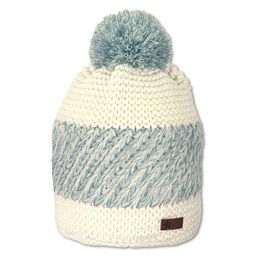 Sterntaler Bommelstrickmütze in Creme/ Hellblau - 30% | Größe 53 cm | Baby-muetzen