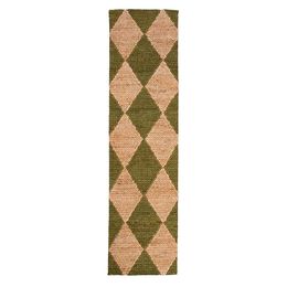 Flair Rugs Jute-Läufer "Nolen" in Beige/ Khaki - 59% | Größe 80x230 cm |
