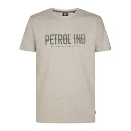 PETROL INDUSTRIES Shirt in Hellgrau - 48% | Größe XL | Herren-plussize