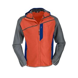 Maul Sport Fleecejacke "Taufstein" in Orange/ Anthrazit - 49% | Gr&ouml;&szlig;e 52 | Herren-pullover-sport