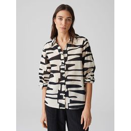 Opus Bluse in Schwarz/ Creme - 51% | Gr&ouml;&szlig;e 44 | Damen-blusen