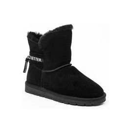 Gooce Leder-Winterboots "Zina" in Schwarz - 67% | Gr&ouml;&szlig;e 37 | Damen-stiefel