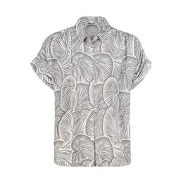 Sublevel Bluse in Grau/ Wei&szlig; - 70% | Gr&ouml;&szlig;e XL | Damen-blusen