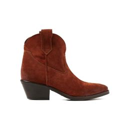 Lazamani Leder-Stiefeletten in Orange - 47% | Gr&ouml;&szlig;e 38 | Stiefeletten