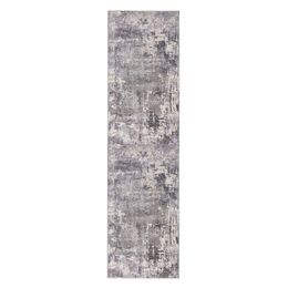 Flair Rugs Kurzflor-Läufer ''Wonderlust Cocktail'' in Grau - 56% | Größe 80x300 cm |