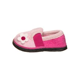 lamino Hausschuhe "Blume" in Rosa/ Pink - 58% | Gr&ouml;&szlig;e 27 | Baby-hausschuhe