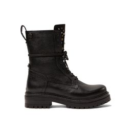 Lazamani Leder-Boots in Schwarz - 52% | Größe 39 | Damen-stiefel