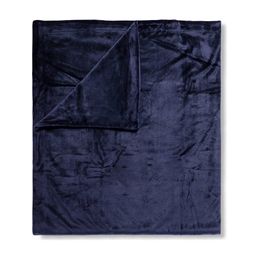 HIP Plaid in Dunkelblau - 63% | Gr&ouml;&szlig;e 160x180 cm | Decken