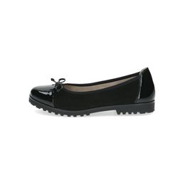 Caprice Leder-Ballerinas in Schwarz - 38% | Gr&ouml;&szlig;e 40 | Damen-ballerinas