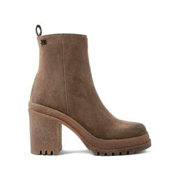 Lazamani Leder-Stiefeletten in Taupe - 44% | Gr&ouml;&szlig;e 41 | Stiefeletten