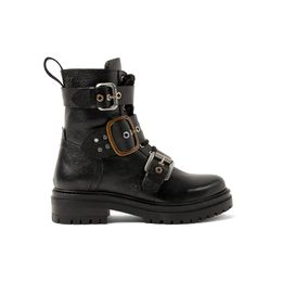 Lazamani Leder-Boots in Schwarz - 52% | Größe 37 | Damen-stiefel