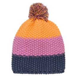 Color Kids Bommelm&uuml;tze in Orange/ Lila/ Dunkelblau - 44% | Gr&ouml;&szlig;e 54 cm | Kindermuetzen