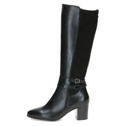 Caprice Leder-Stiefel in Schwarz - 43% | Gr&ouml;&szlig;e 37,5 | Damen-stiefel