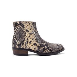 Lazamani Leder-Boots in Beige/ Schwarz - 45% | Größe 41 | Damen-stiefel