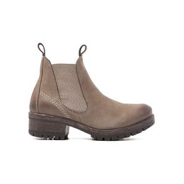 Lazamani Leder-Boots in Taupe - 49% | Größe 38 | Damen-stiefel