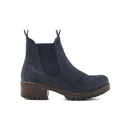 Lazamani Leder-Chelsea-Boots in Dunkelblau - 49% | Gr&ouml;&szlig;e 39 | Stiefeletten
