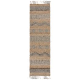 Flair Rugs L&auml;ufer in Beige/ Hellgrau - 66% | Gr&ouml;&szlig;e 60x230 cm |