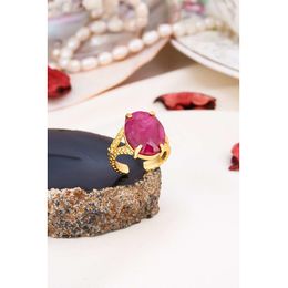 L'Atelier de Gaia Vergold. Ring mit Edelstein - 47% | Schmuck
