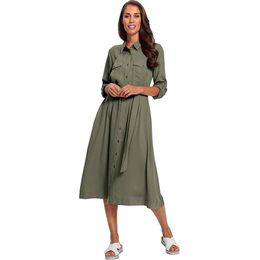 Heine Kleid in Khaki - 61% | Gr&ouml;&szlig;e 38 | Damen-kleider