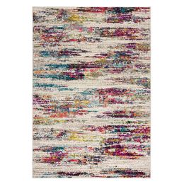 Flair Rugs Kurzflor-Teppich "Optic" in Creme/ T&uuml;rkis/ Gelb - 60% | Gr&ouml;&szlig;e 160x230 cm |