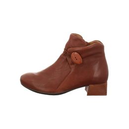 Think! Leder-Ankle-Boots in Hellbraun - 62% | Größe 41 | Stiefeletten