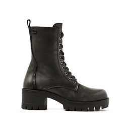 Lazamani Leder-Stiefeletten in Anthrazit - 51% | Größe 36 | Stiefeletten