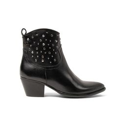 Lazamani Leder-Stiefeletten in Schwarz - 49% | Gr&ouml;&szlig;e 41 | Stiefeletten