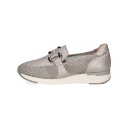 Caprice Leder-Slipper in Grau - 41% | Gr&ouml;&szlig;e 41 | Damen-schuhe-halbschuhe