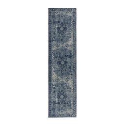 Flair Rugs Kurzflor-L&auml;ufer "Antique" in Blau - 53% | Gr&ouml;&szlig;e 60x230 cm |