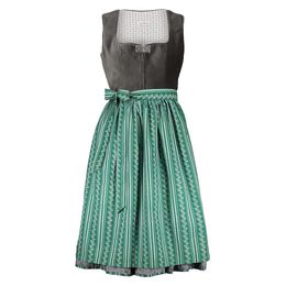 Almsach Dirndl in Grau/ Gr&uuml;n - 55% | Gr&ouml;&szlig;e 36 | Damen-dirndl